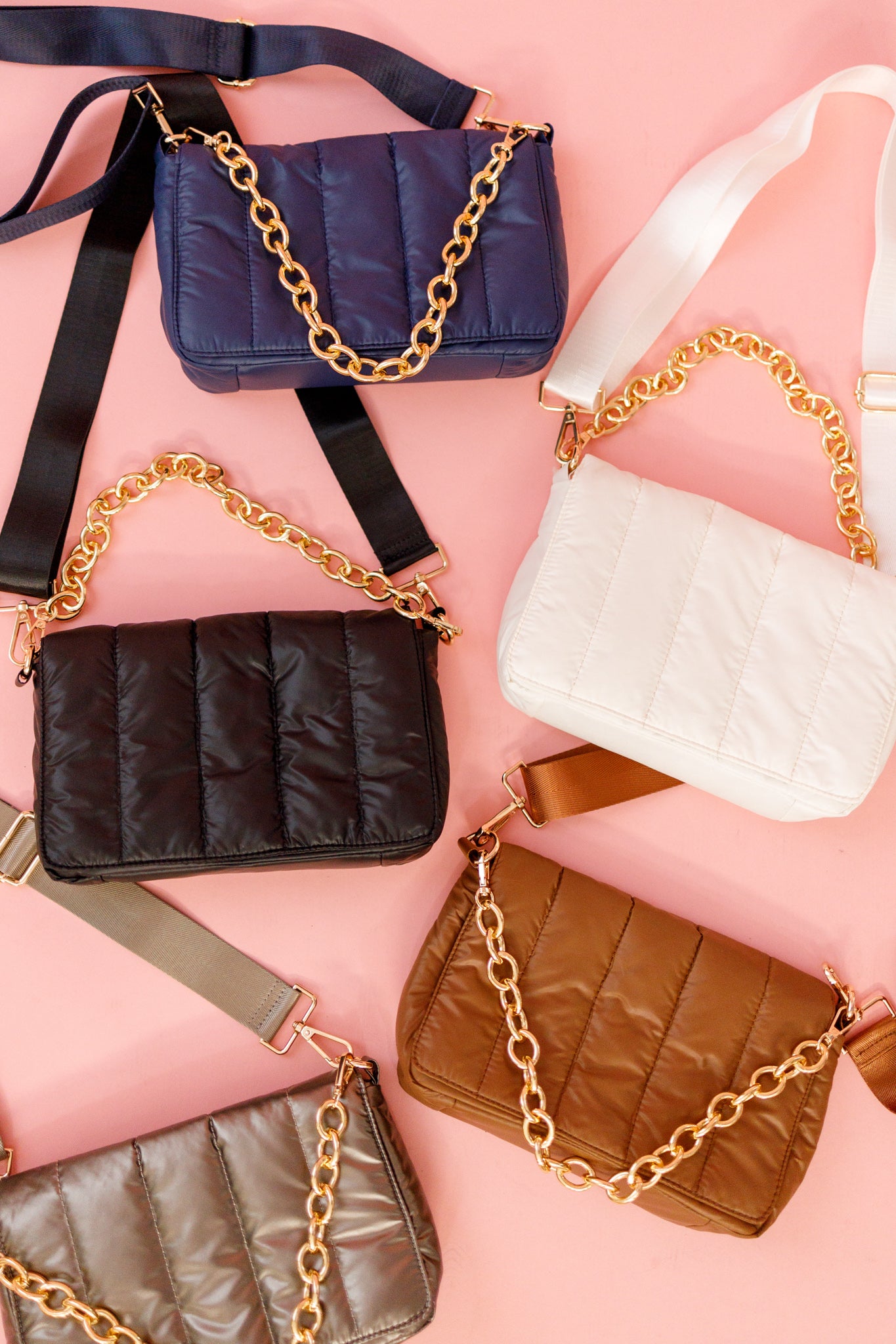 Lala Quilted Chain Purse, VARIOUS – Jaxe + Grace Boutique