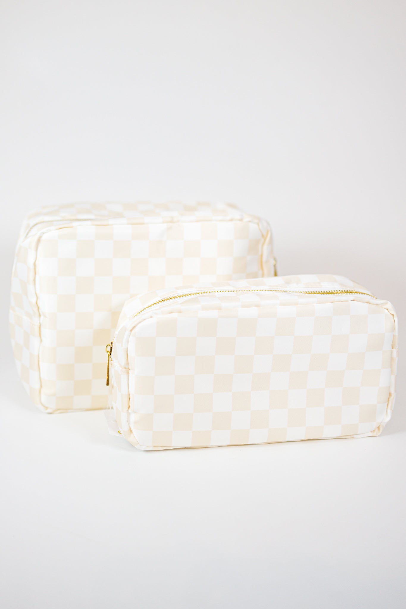 Cream and White Checkered Bag, VARIOUS – Jaxe + Grace Boutique
